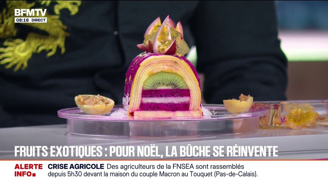 Noël: la bûche 100% fruits exotiques, nouvelle tendance des fêtes de ...