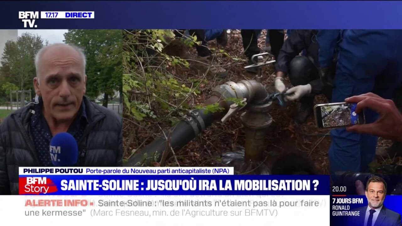 Bassines agricoles de Sainte-Soline: "Il y a un cynisme du côté du ...