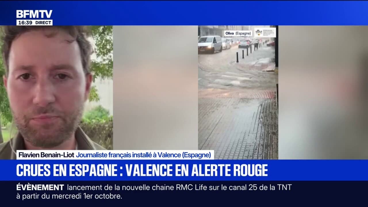 Crues en Espagne: Valence en alerte rouge, 11 mois après les ...
