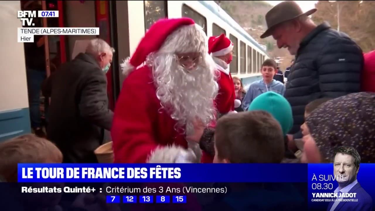 Un an après la tempête Alex, le père Noël et ses lutins en visite à Tende