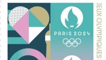 JO de Paris 2024: le timbre officiel dévoilé, avec la Seine et la Tour ...