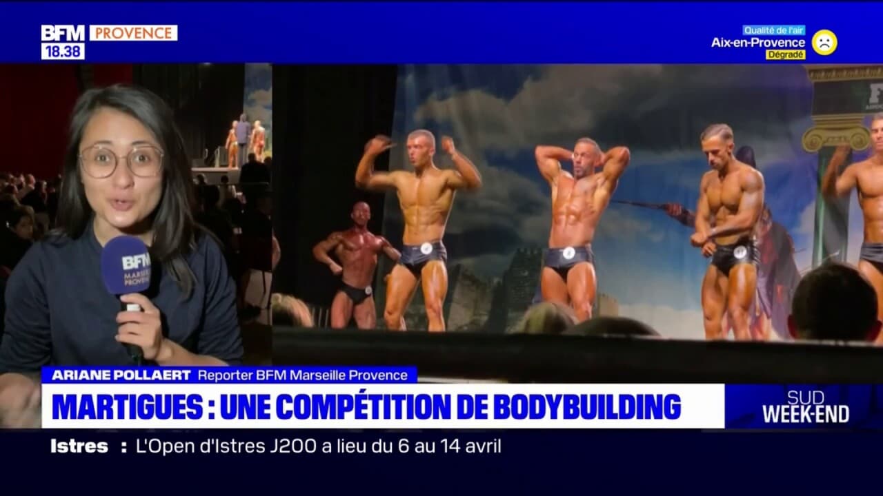 Martigues: une compétition de bodybuilding attire du public
