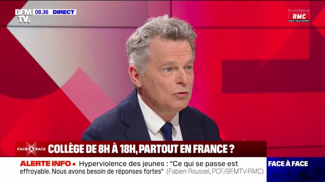 Fabien Roussel, secrétaire national du PCF sur Gabriel Attal: "Il n'a ...