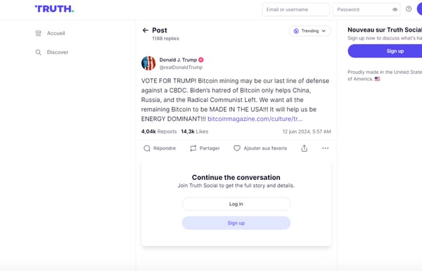 En pleine campagne électorale, Donald Trump invite des mineurs de bitcoins chez lui à Mar-a-Lago