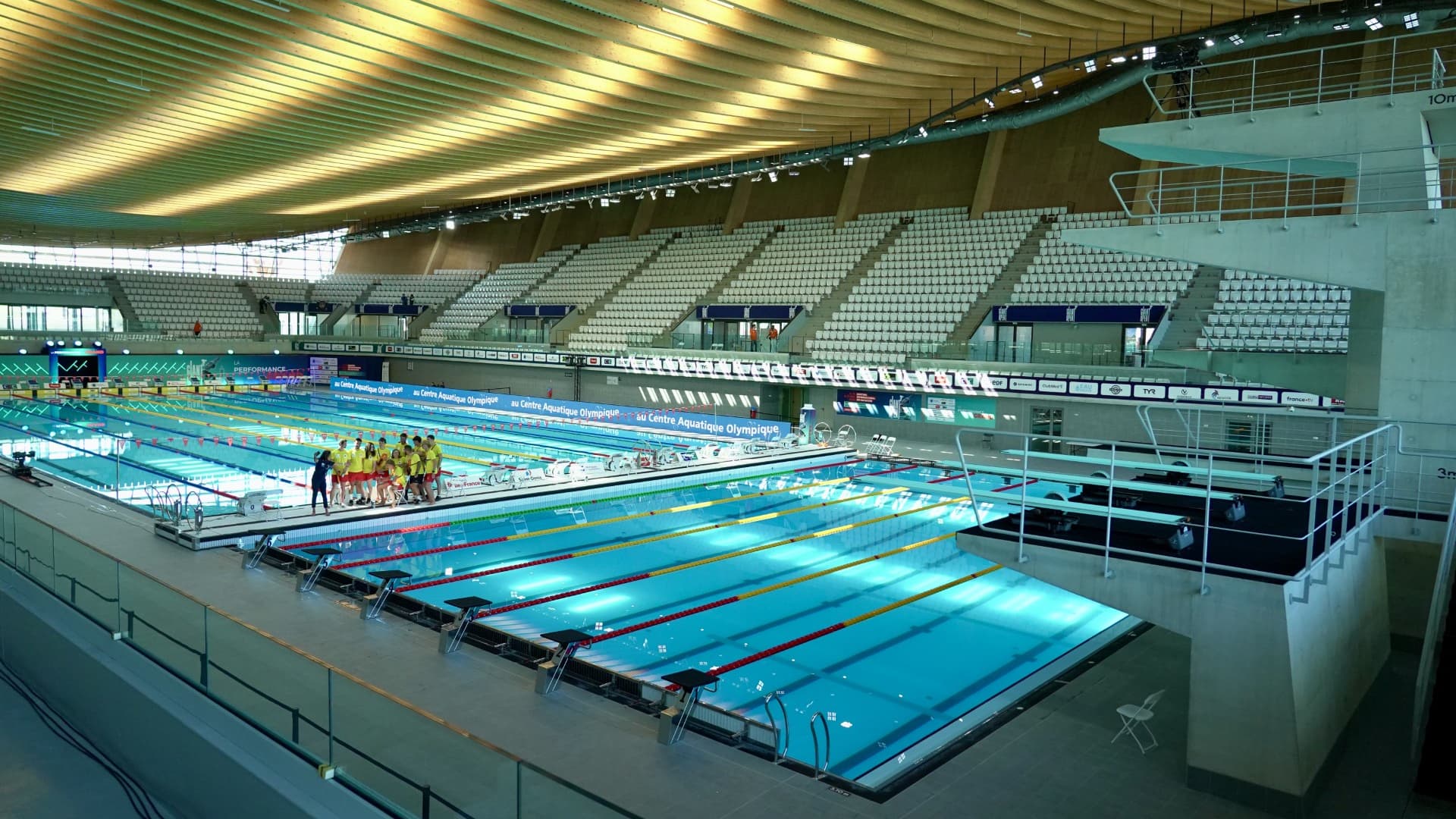 Natation: grande première pour le Centre aquatique olympique de Saint-Denis