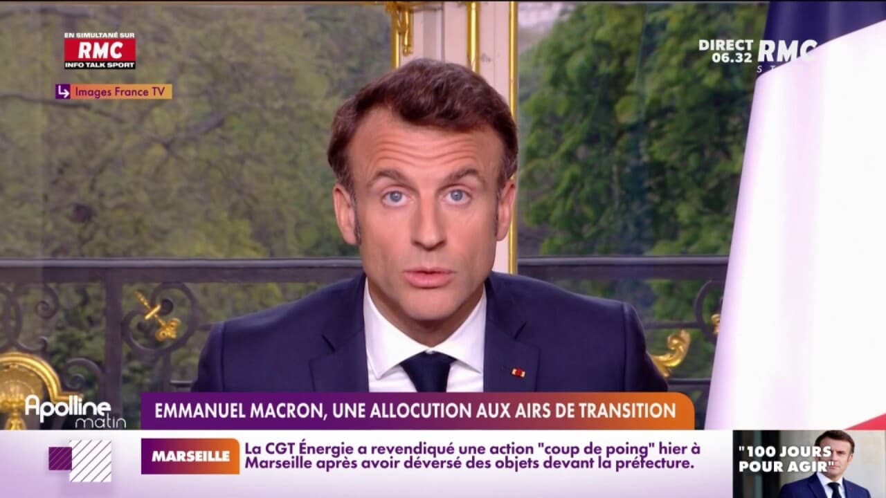 Emmanuel Macron, une allocution aux airs de transition