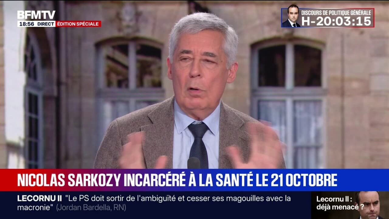 Nicolas Sarkozy incarcéré: "C'est quand même un ébranlement de nos ...