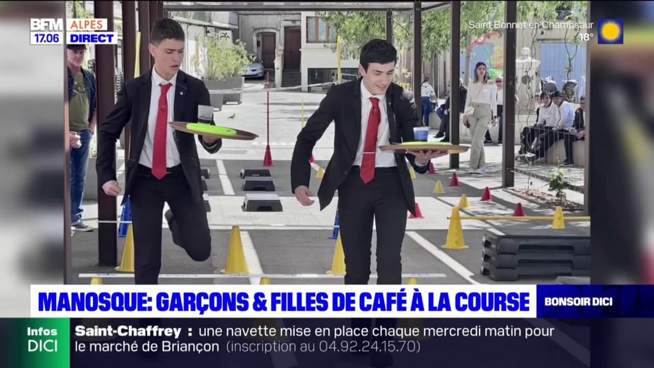 Manosque: une course entre garçons et filles de café organisée par le ...