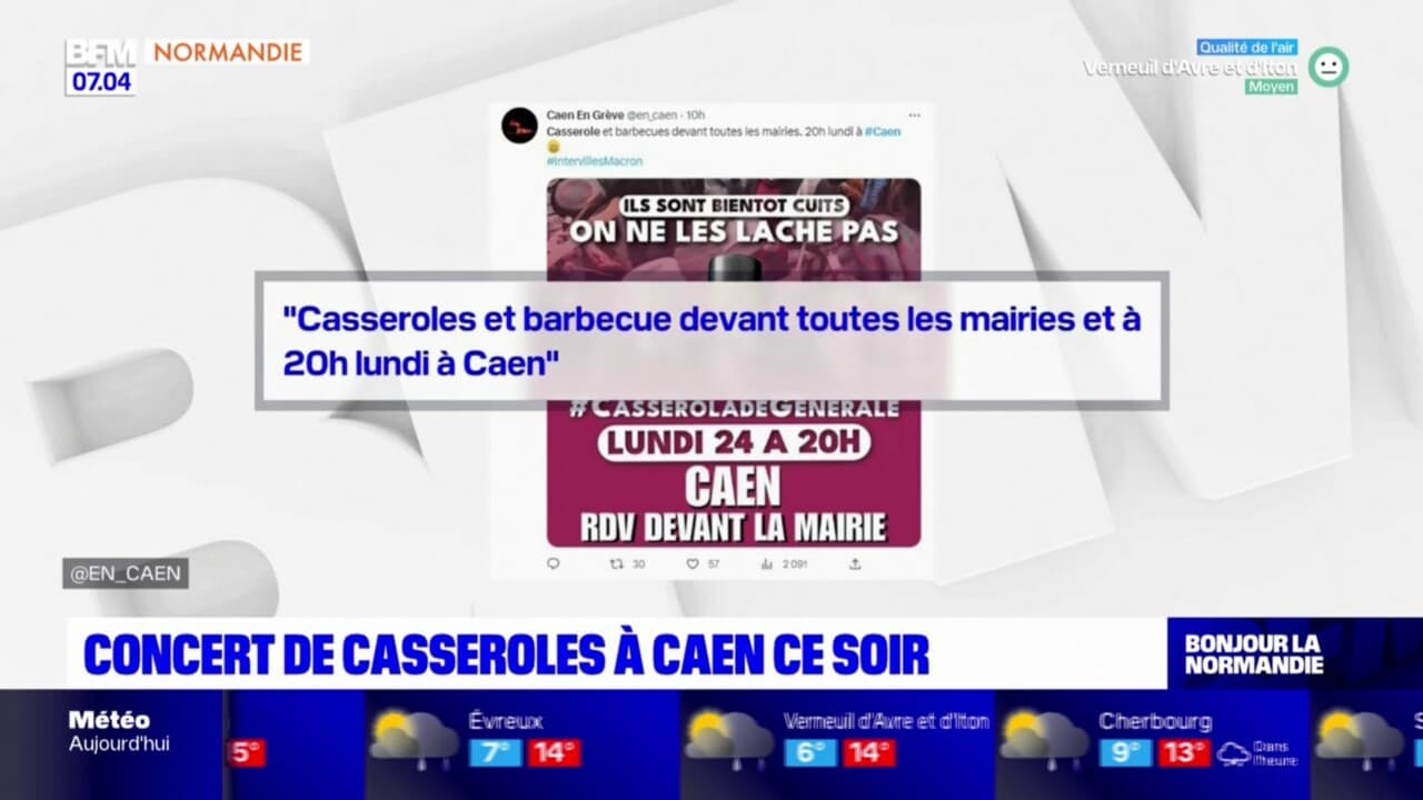 Retraites Un Nouveau Concert De Casseroles Prévue Ce Lundi Soir à Caen