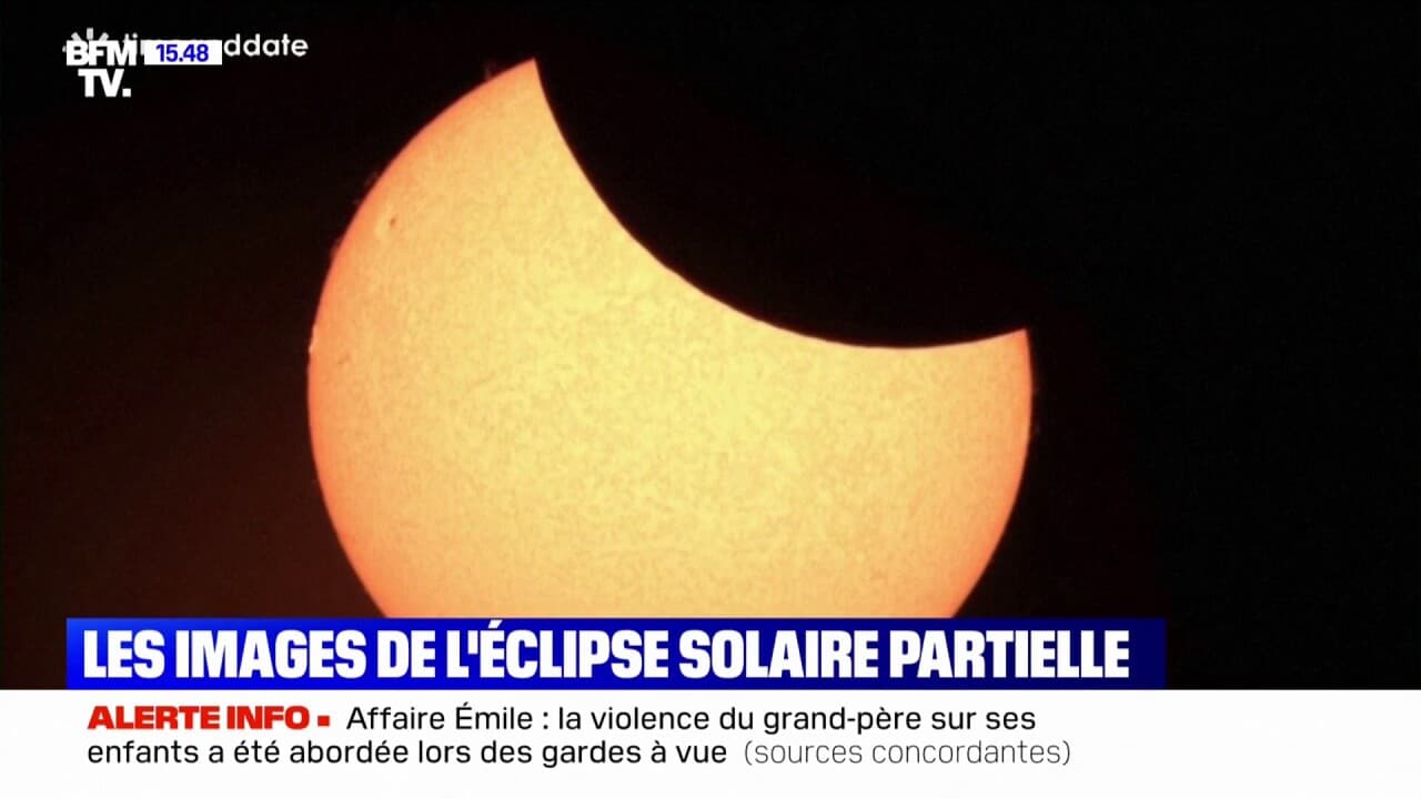 Sciences: les images de l'éclipse solaire partielle qui était ...
