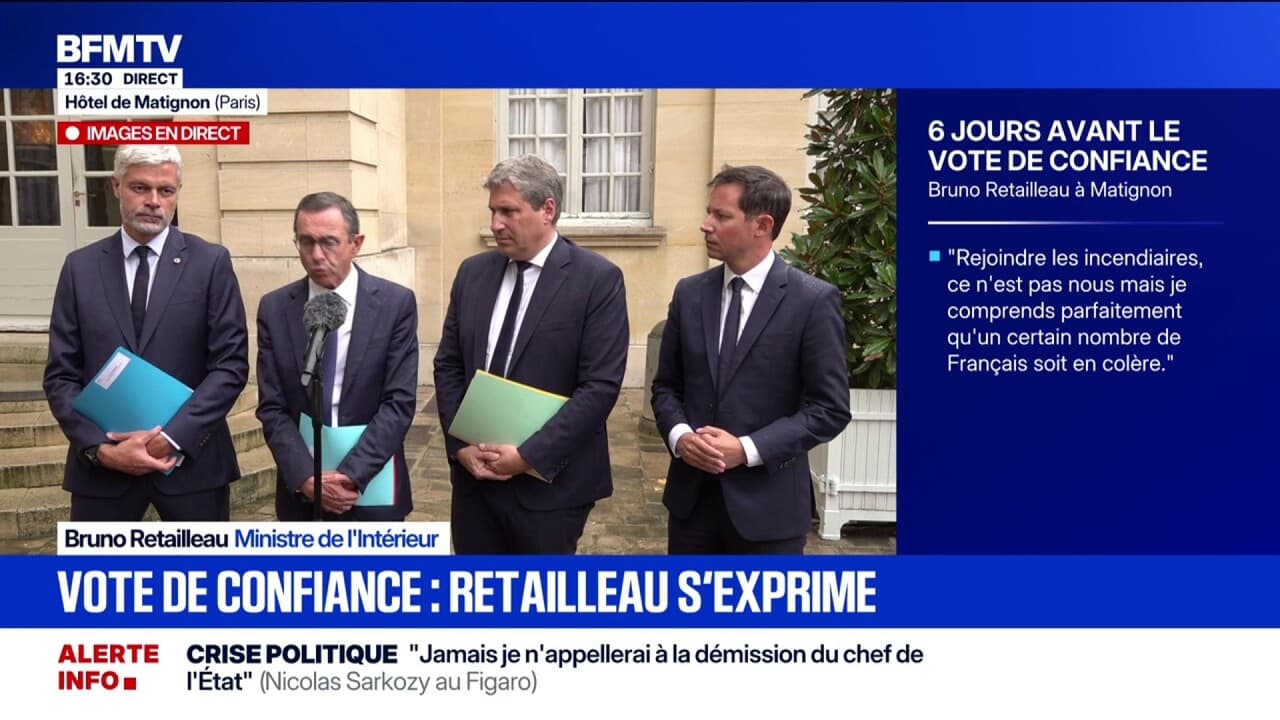 Vote de confiance: "J'ai indiqué pour ma part, le choix que j'avais ...