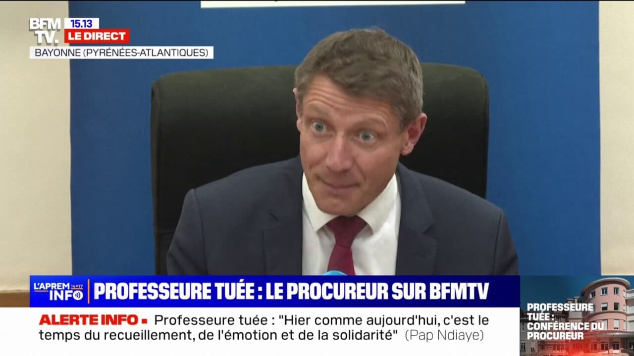Enseignante tuée: le procureur de Bayonne décrit Enseignante tuée: le procureur de Bayonne décrit