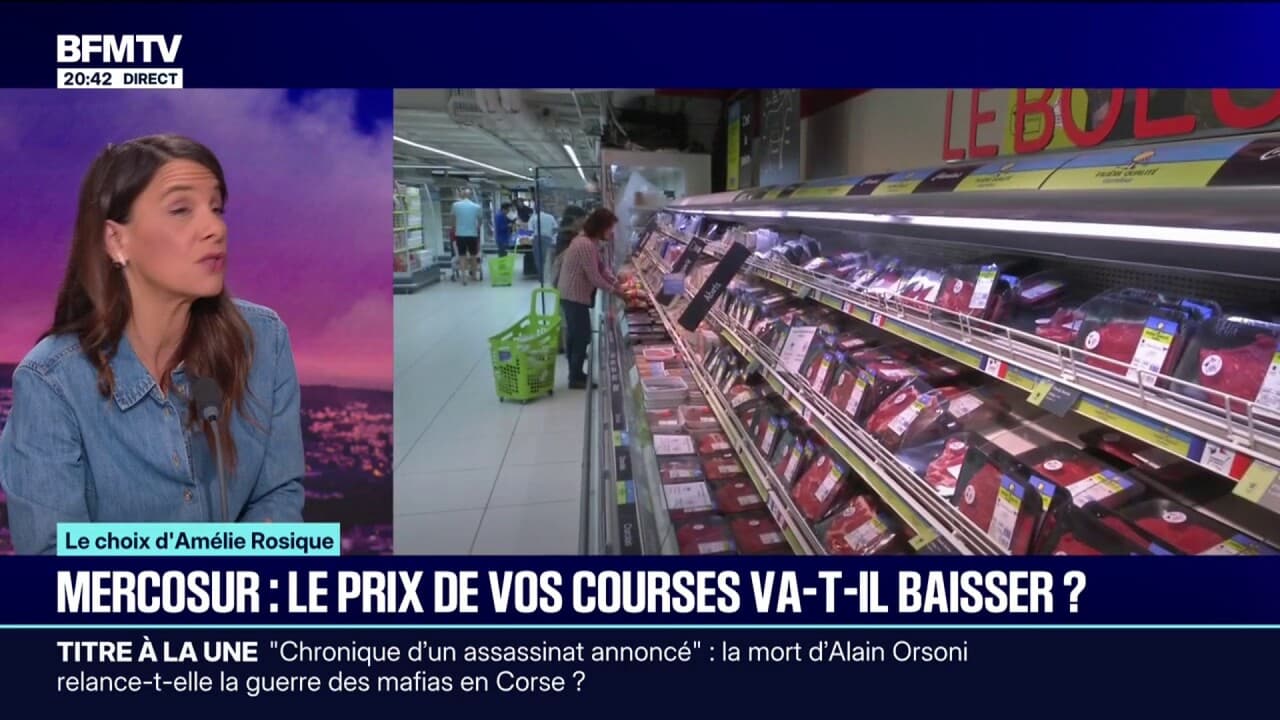 LE CHOIX D'AMÉLIE ROSIQUE - Mercosur: le prix des courses va-t-il baisser?