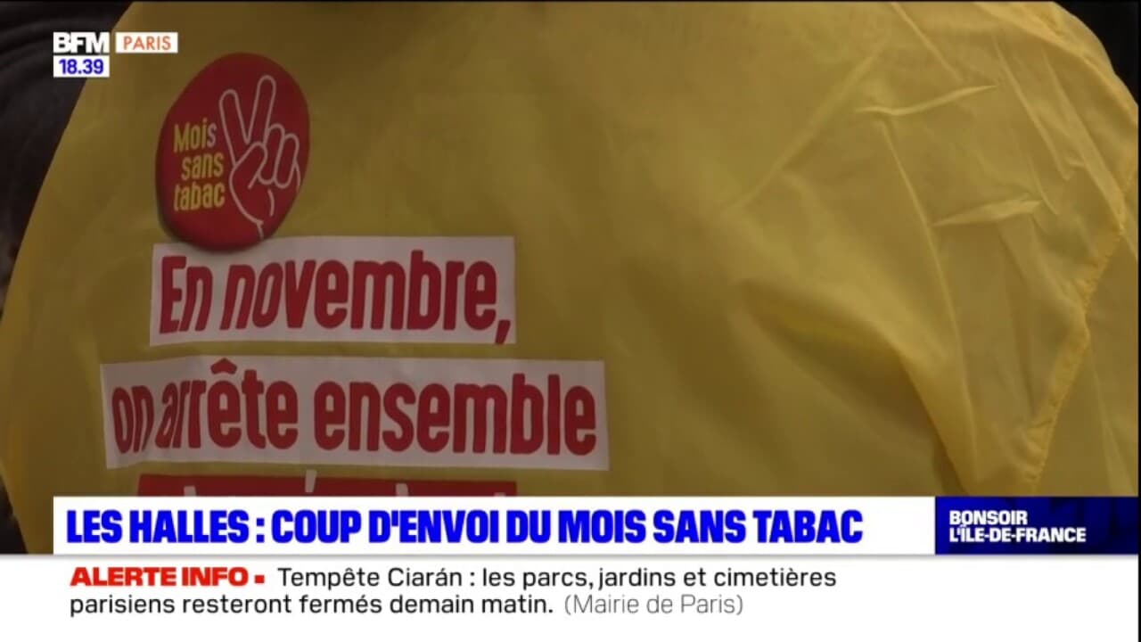 Le coup d'envoi du Mois sans tabac a été donné au Forum des halles à Paris