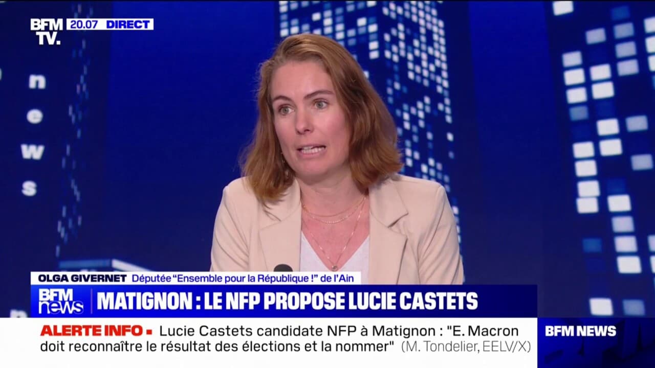 Lucie Castets, candidate du NFP à Matignon: "Je ne suis pas sure que ...