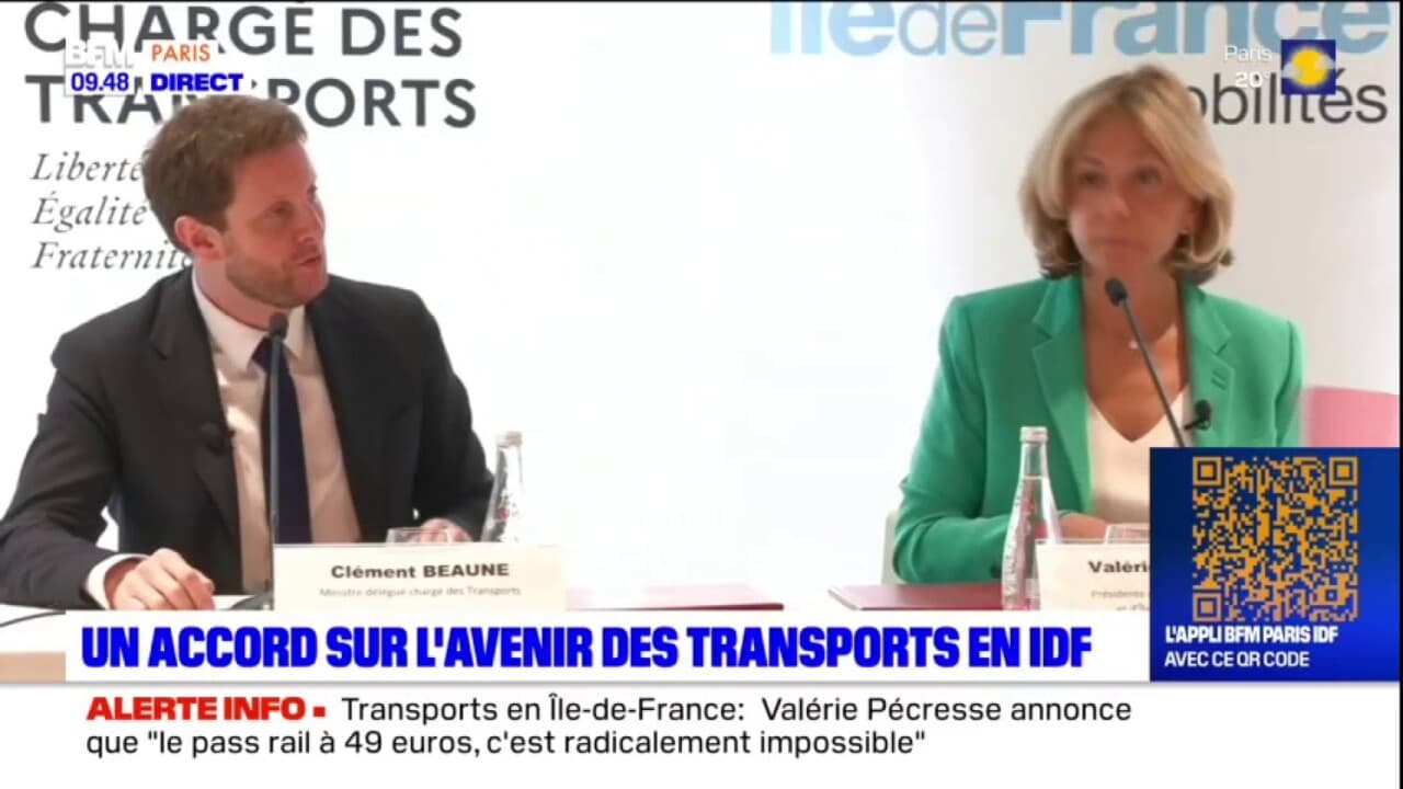 Financement des transports en Île-de-France: Clément Beaune salue "un accord historique ...