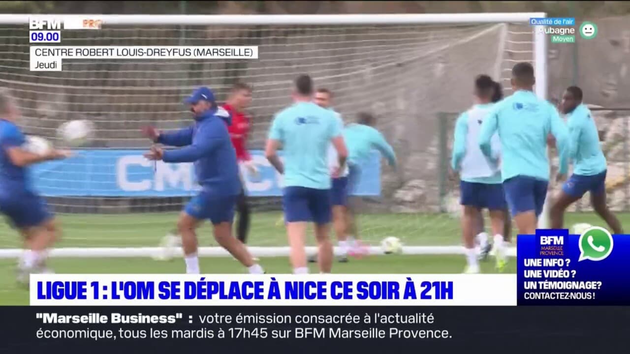 Ligue 1: l'OM se déplace à Nice ce soir à 21 heures