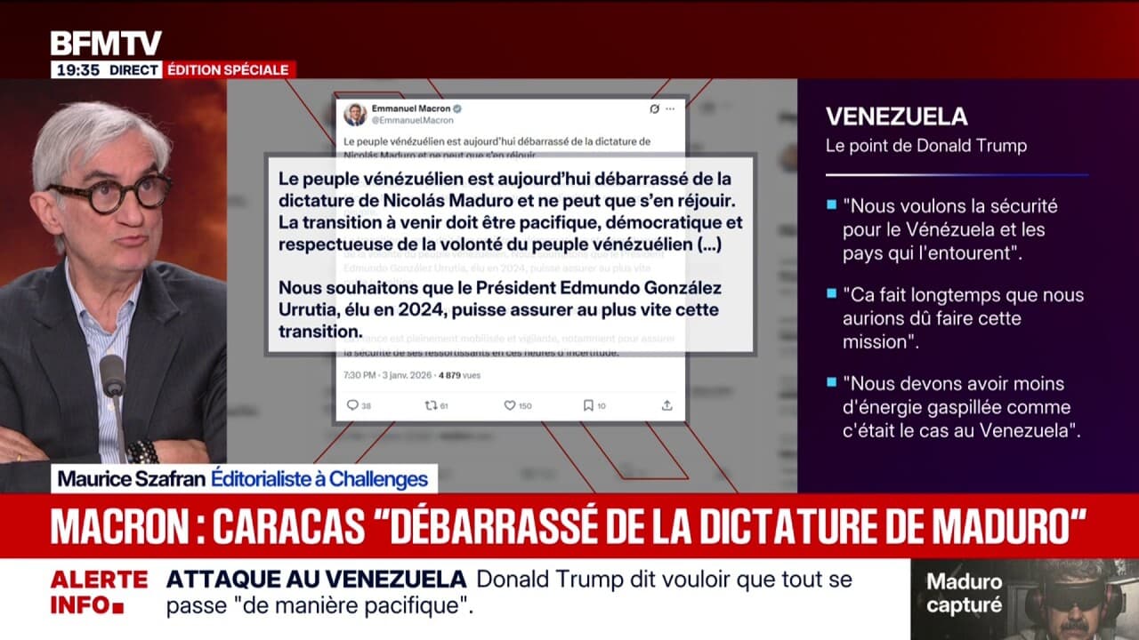 Caracas "est aujourd’hui débarrassé de la dictature de Nicolás Maduro ...