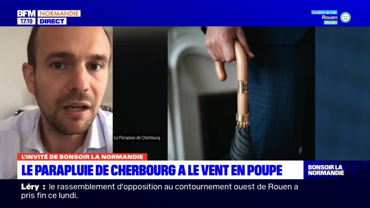 Charles Yvon, président de l'entreprise Le Parapluie de Cherbourg ...