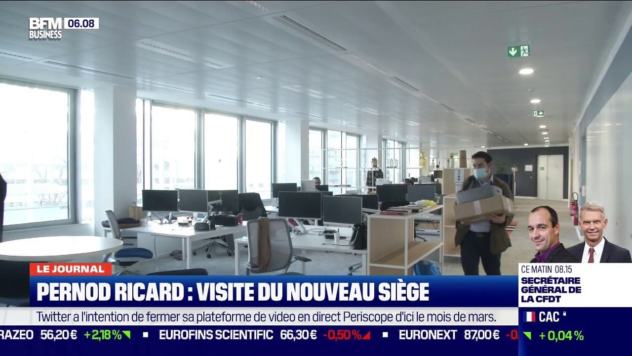 Visite du nouveau siège de Pernod Ricard