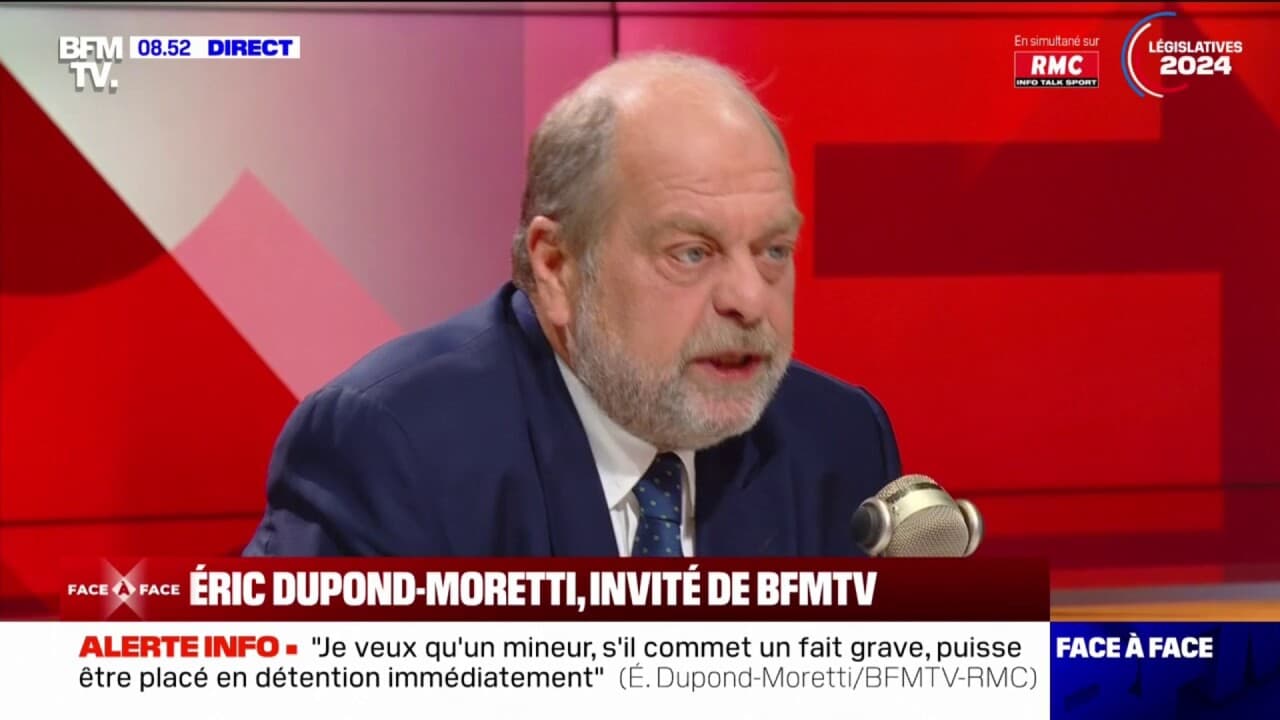 Éric Dupond-Moretti sur les électeurs d'Éric Zemmour: "Qu'est-ce qu'ils ...
