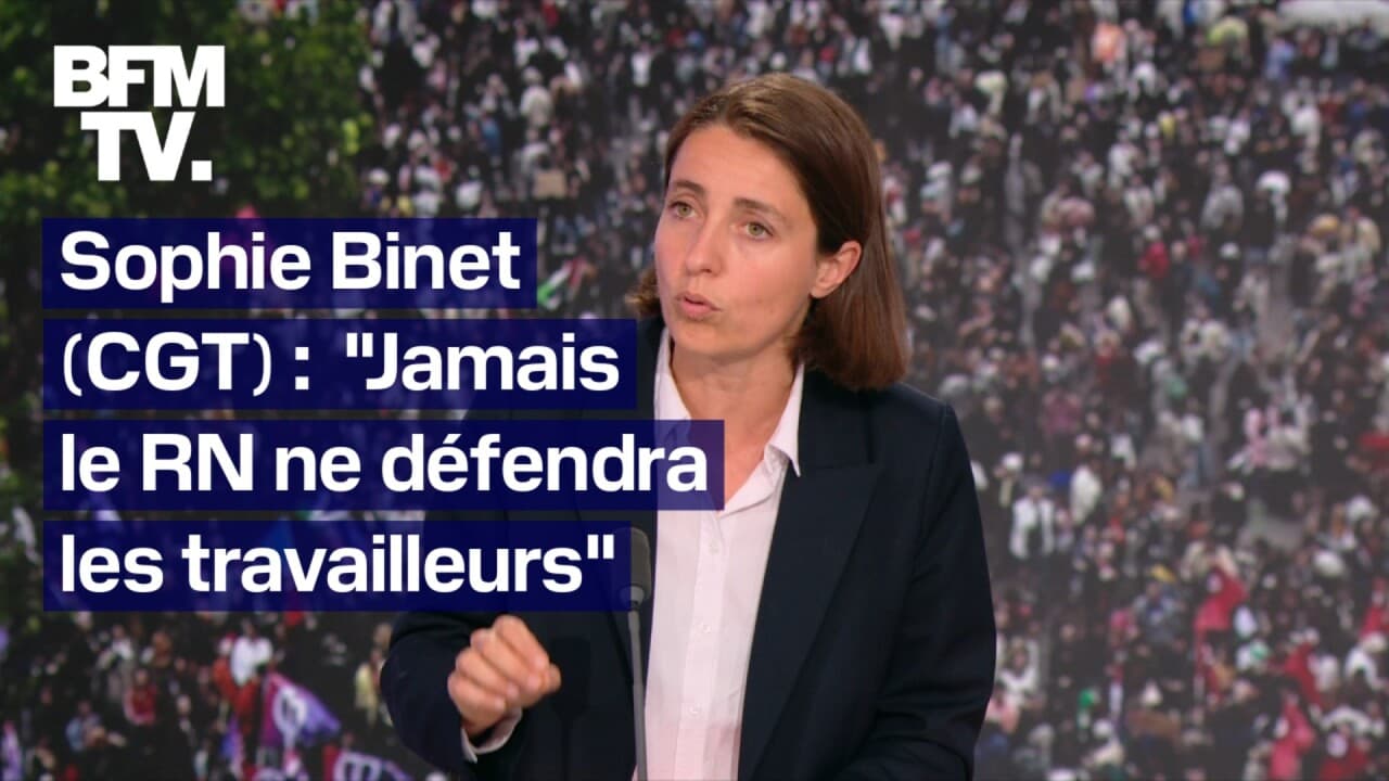 "Jamais le RN ne défendra les travailleurs": l'interview de Sophie Binet (CGT) en intégralité