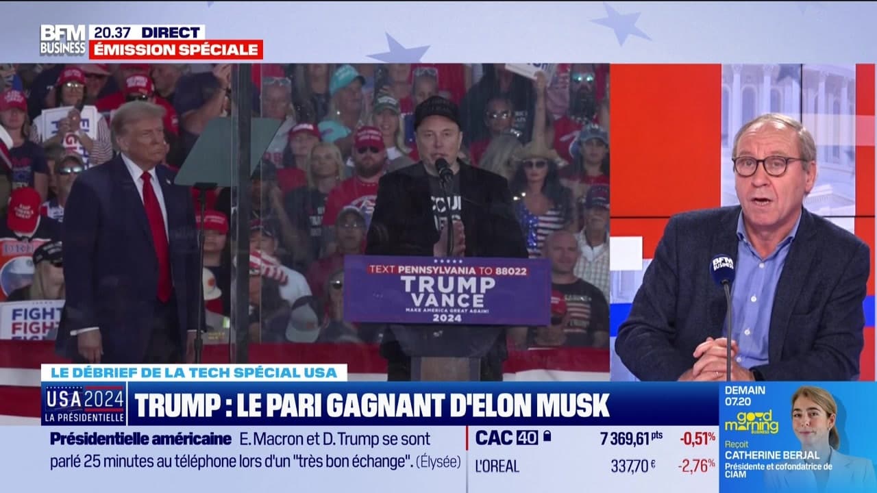 Trump : Le pari gagnant d'Elon Musk - 06/11