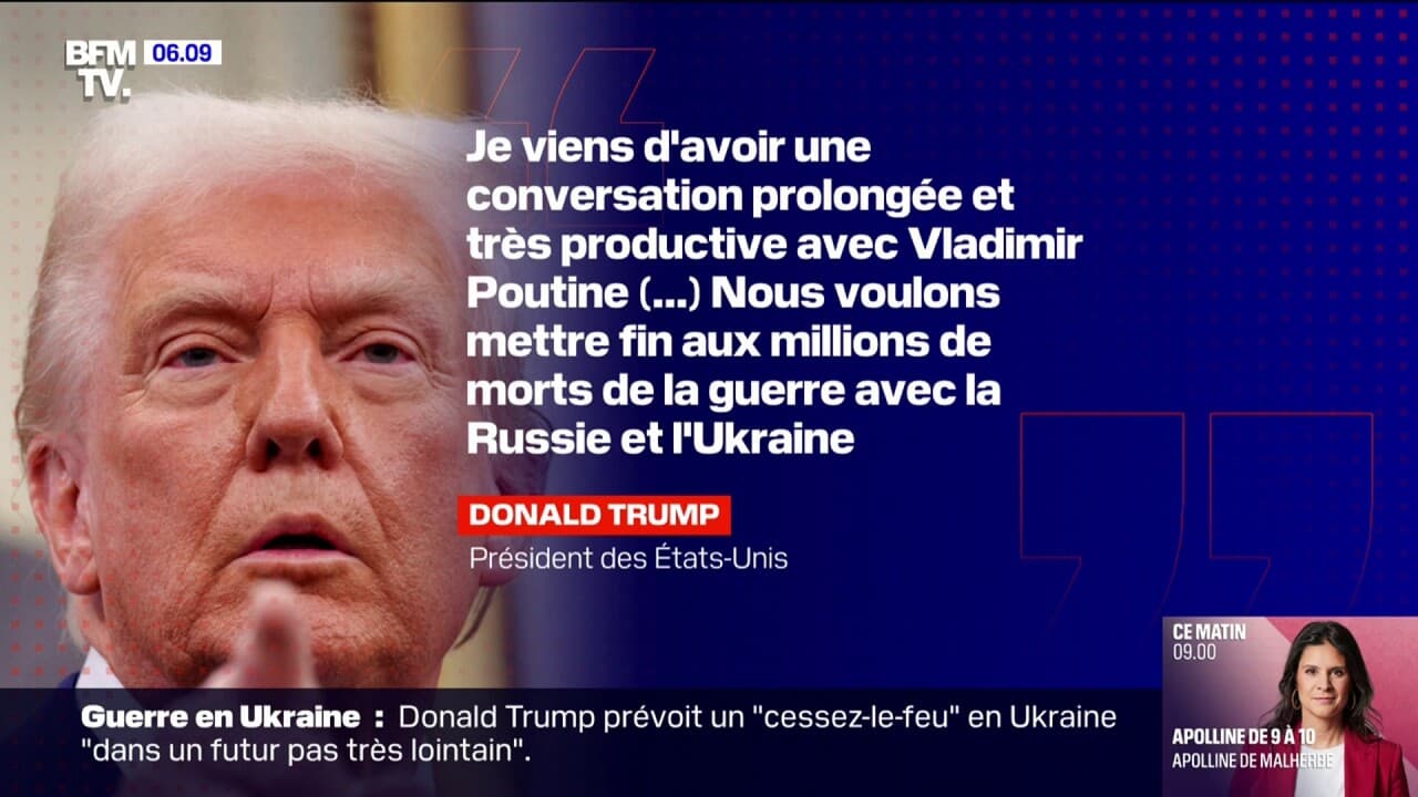Guerre En Ukraine Donald Trump Annonce Avoir Eu Une Conversation