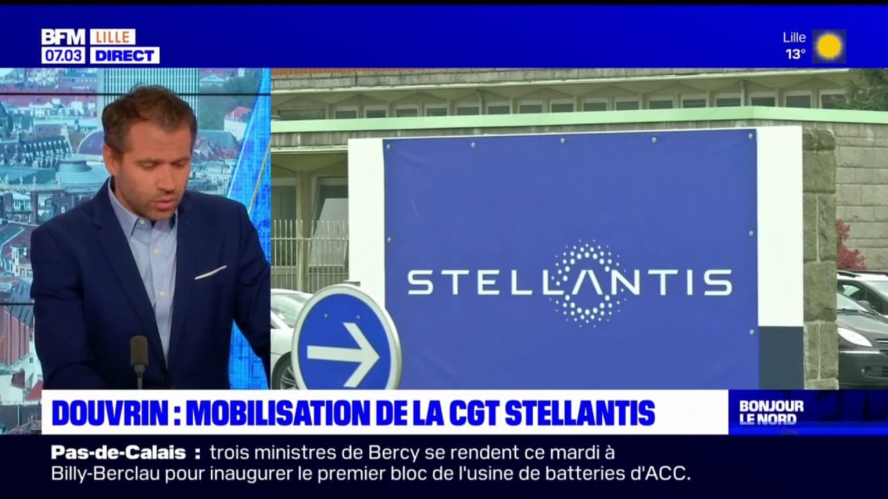 Douvrin: mobilisation de la CGT Stellantis