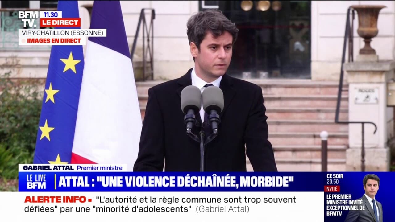 "Je veux que ces drames cessent": Gabriel Attal s'exprime depuis Viry ...