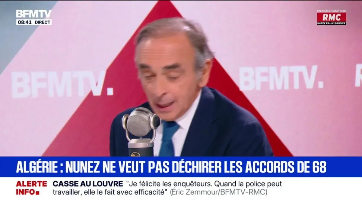 Éric Zemmour: "Le gouvernement algérien nous mène une guerre par l ...