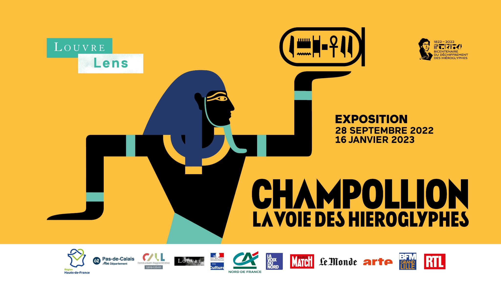 Champollion, la Voie des Hiéroglyphes en partenariat avec BFM Grand ...