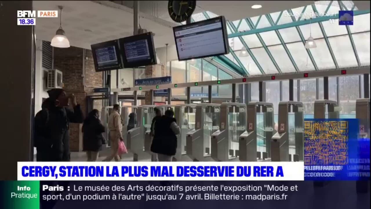 Île-de-France: Cergy, la station la moins bien desservie du RER A?