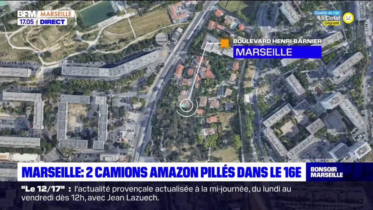 Marseille: deux camions Amazon pillés, six hommes interpellés