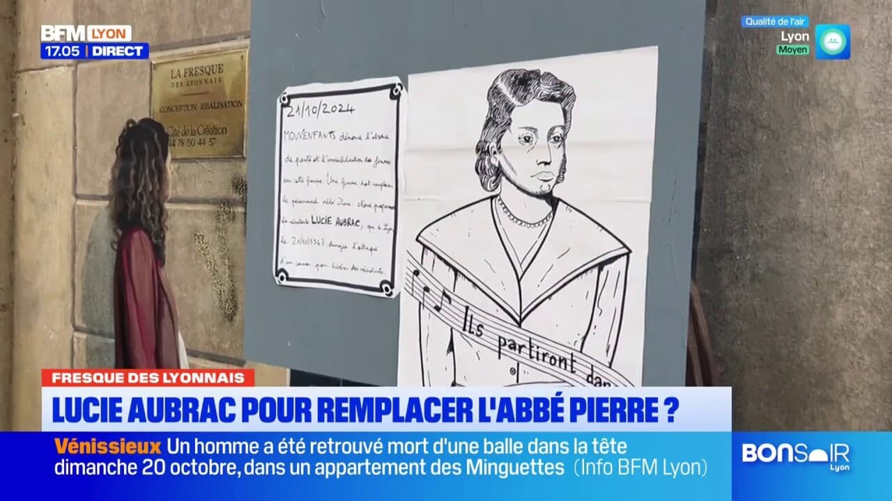 Fresque des Lyonnais: Lucie Aubrac pour remplacer l'Abbé Pierre?