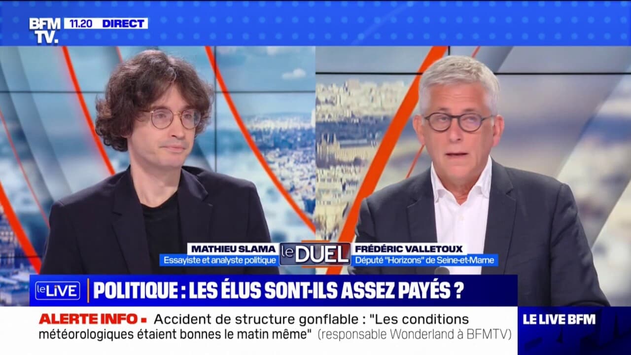 Politique: les élus sont-ils assez payés? Le duel entre Mathieu Slama ...