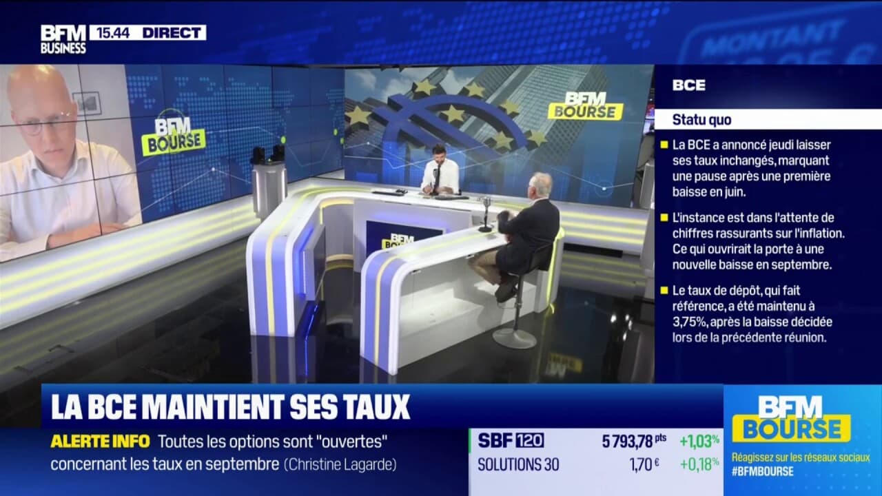 La BCE maintient ses taux