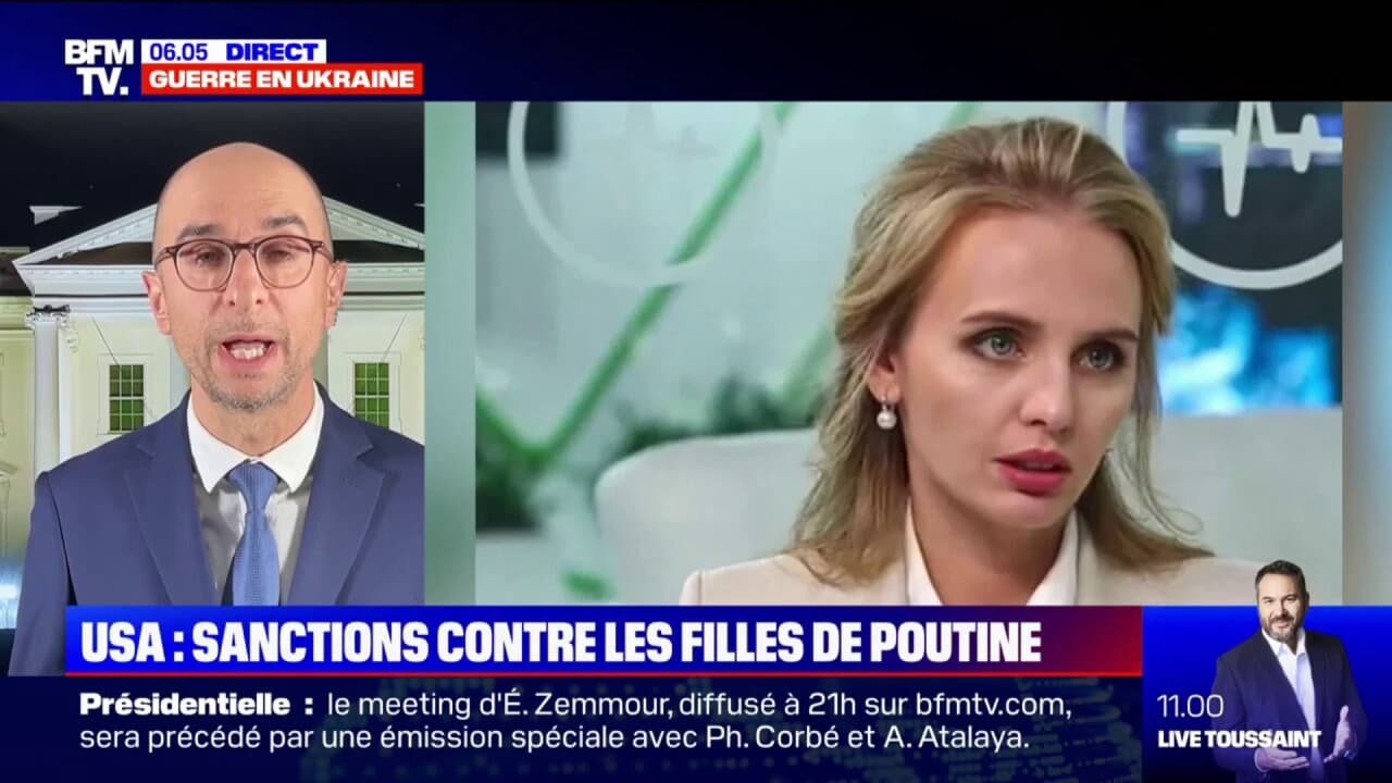 Guerre En Ukraine Les Filles De Vladimir Poutine Visées Par Des
