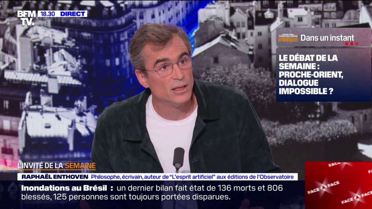 Gaza: "Il n'y a pas de cessez-le-feu avant la libération des otages", affirme Raphaël Enthoven