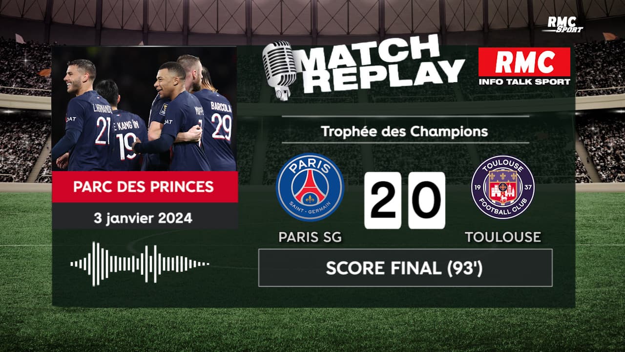 PSG 2-0 Toulouse : Paris remporte le Trophée des champions, le goal ...