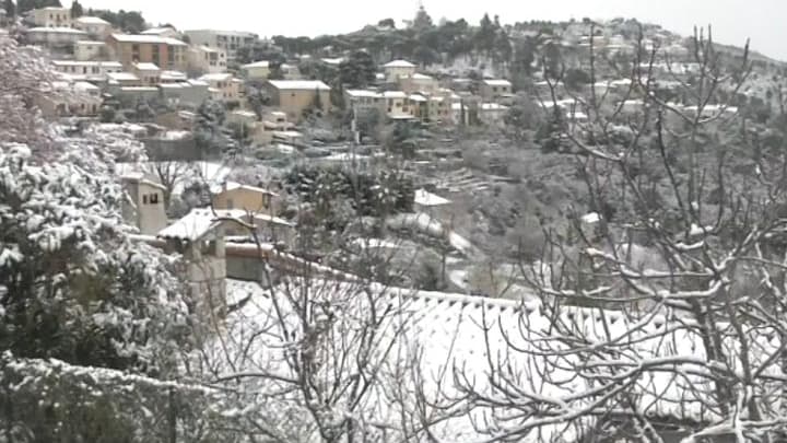 Il a neigé à Nice et ses environs