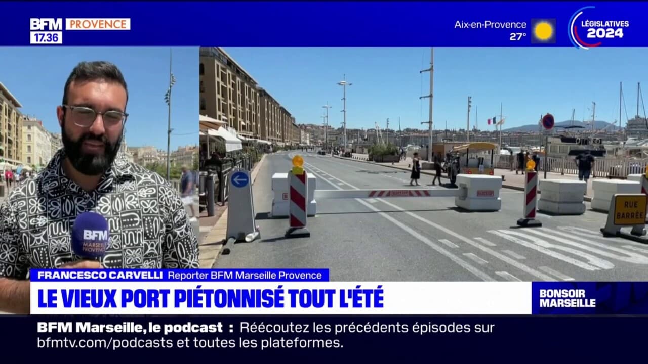 Marseille: le Vieux-Port piétonnisé durant tout l'été