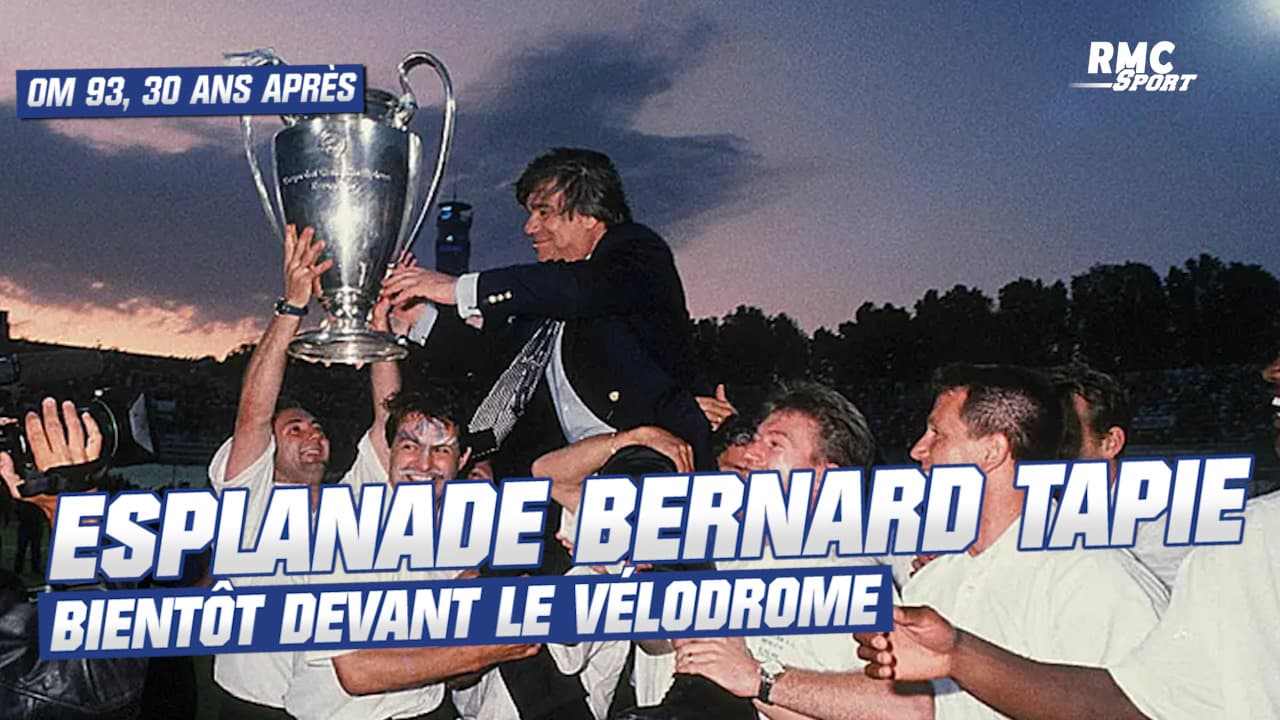 OM 93, 30 ans après : Une esplanade Bernard Tapie et une statue ...