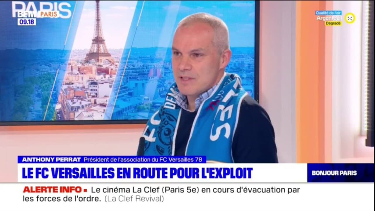 OGC Nice-FC Versailles: Anthony Perrat, président de l’association du ...