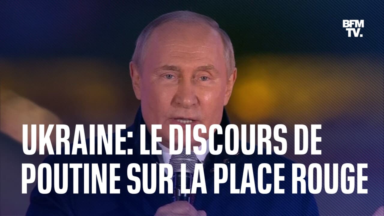 Annexion de territoires ukrainiens: le discours de Vladimir Poutine sur ...