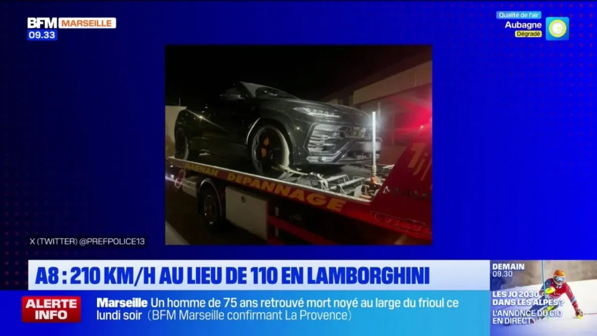 A8: Un automobiliste arrêté à 210km/h au lieu de 110 par une Alpine de la Gendarmerie