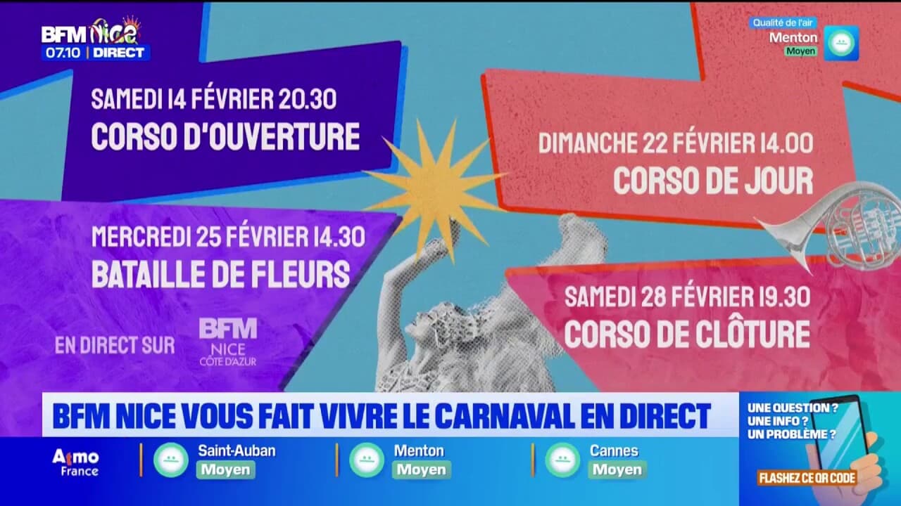 BFM Nice Côte d'Azur, la chaîne du carnaval, vous fait vivre l ...