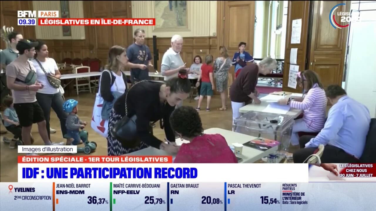 Législatives: une participation record en Ile-de-France