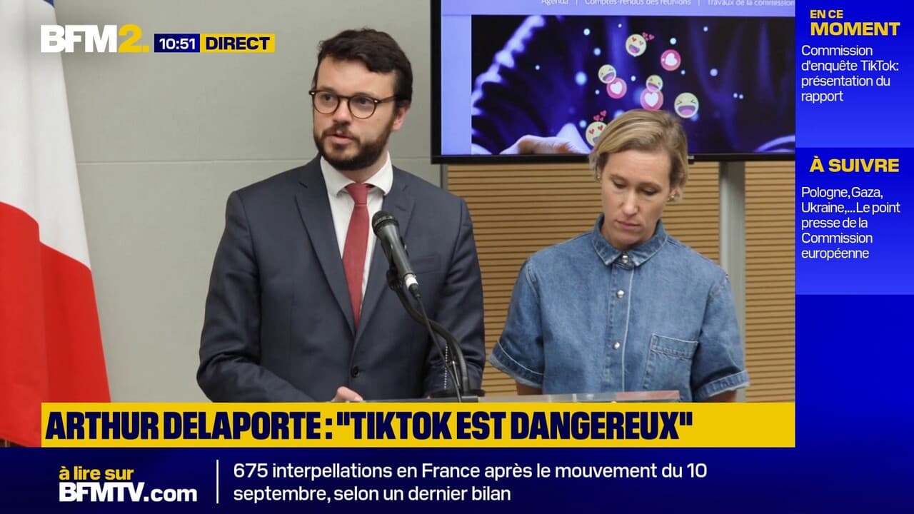 "TikTok ne peut pas ne pas savoir": la commission d'enquête saisit la justice pour "mise en danger"