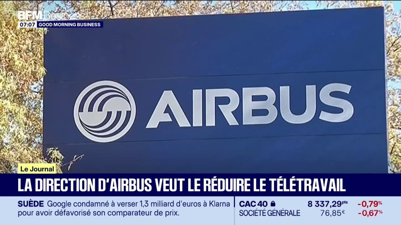 Airbus face aux syndicats : bras de fer sur le télétravail
